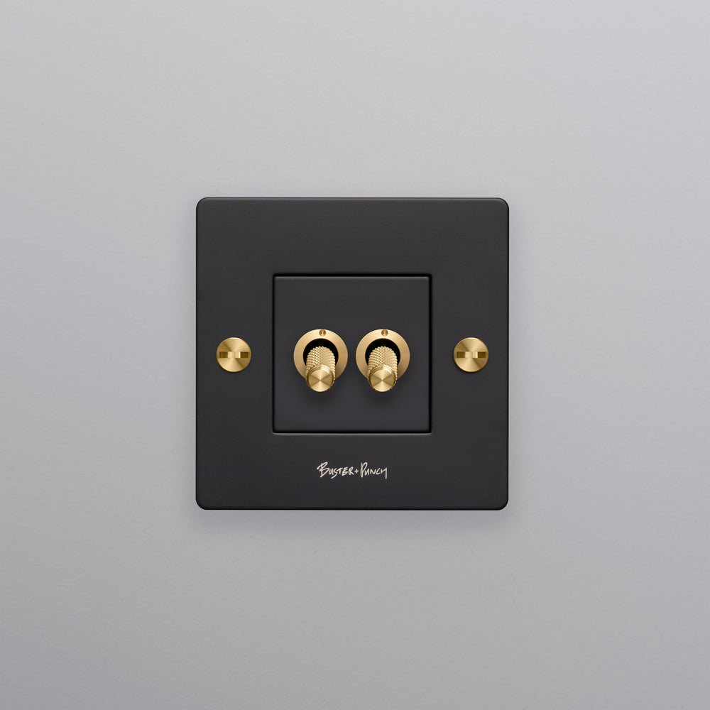 2G toggle switch black (2-way)
