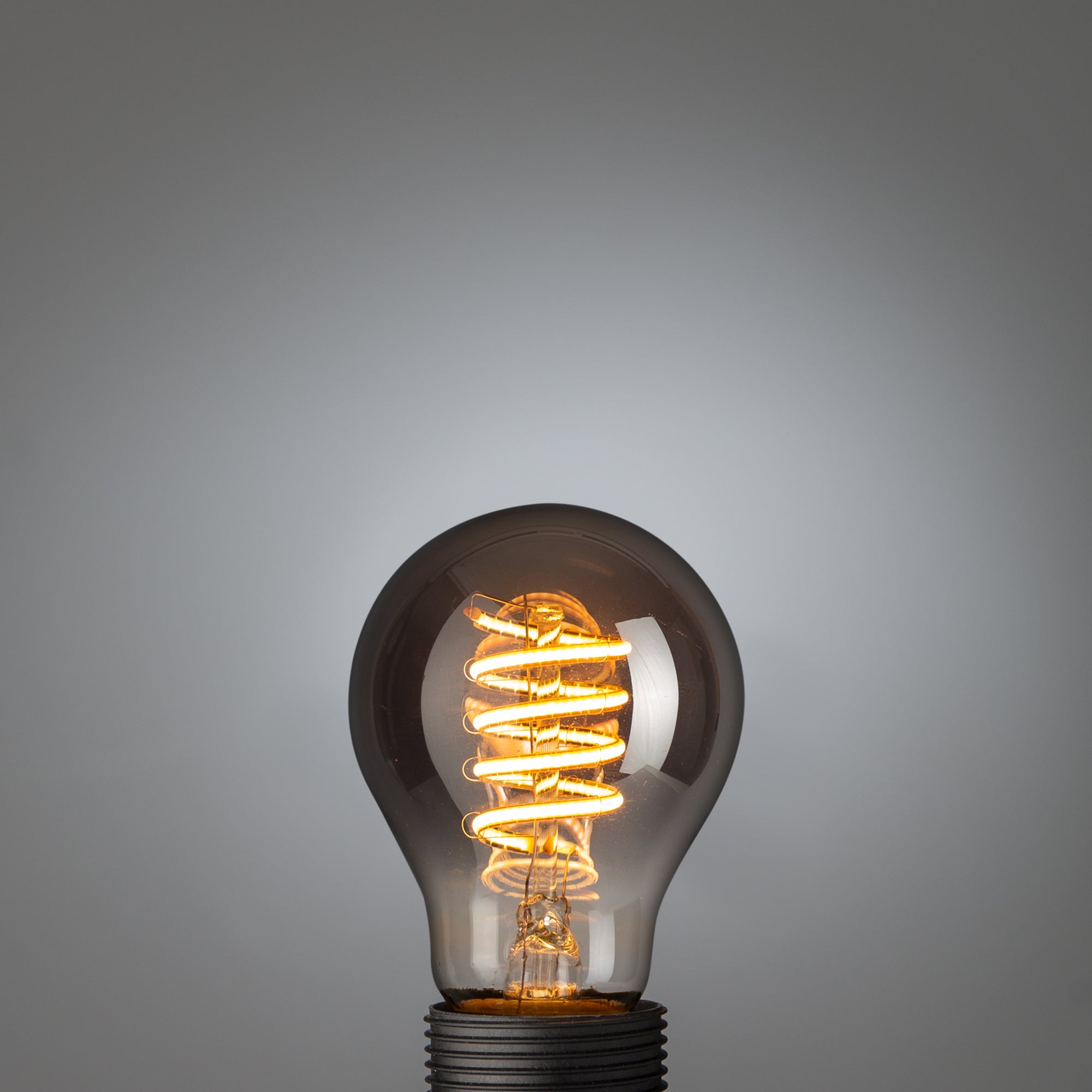 LED filament lightbulb | Spiral Bulb Smoked E27 | with three dimming levels